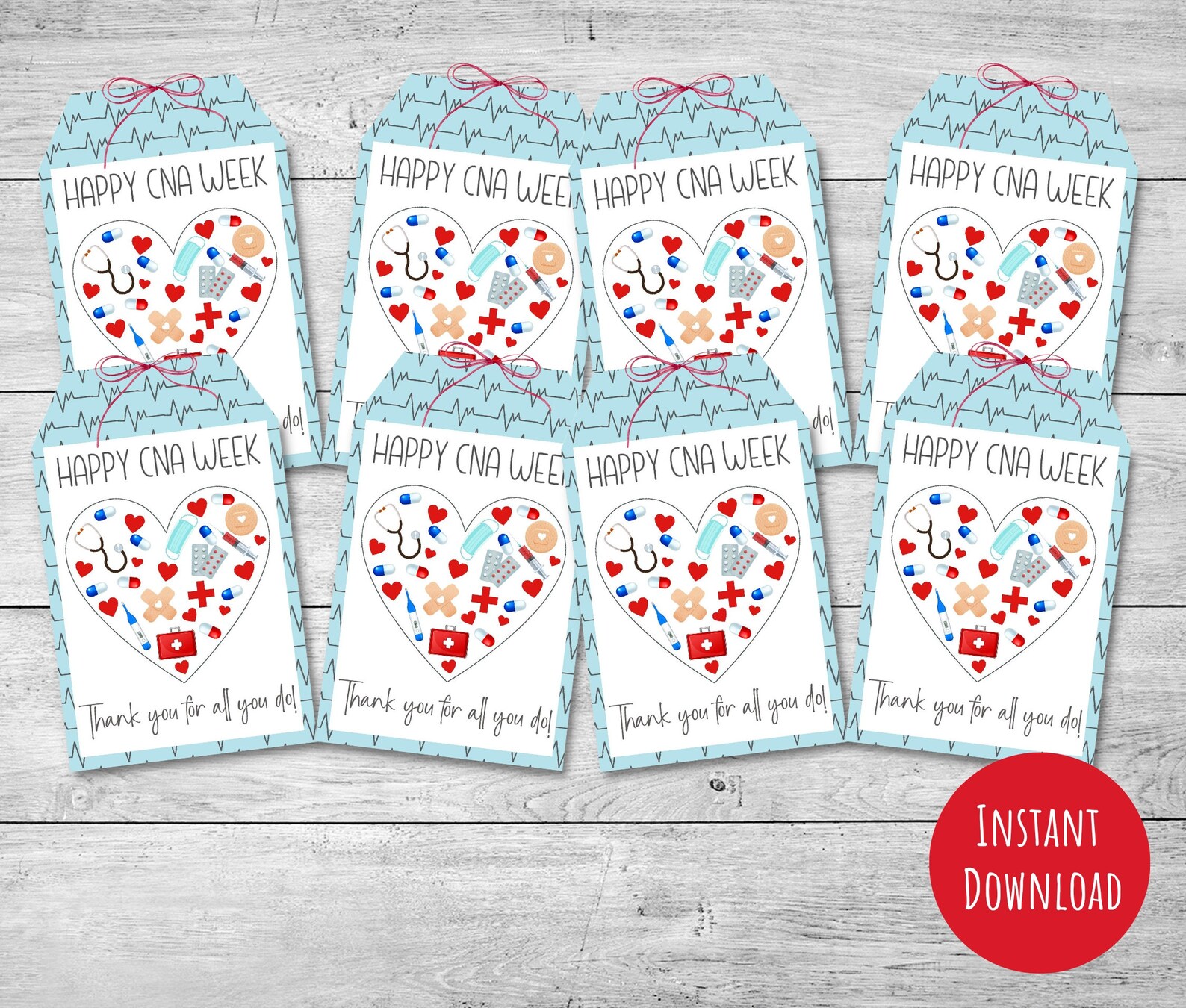 CNA Week Appreciation Gift Tag, Happy CNA Week, Certified Nursing ...