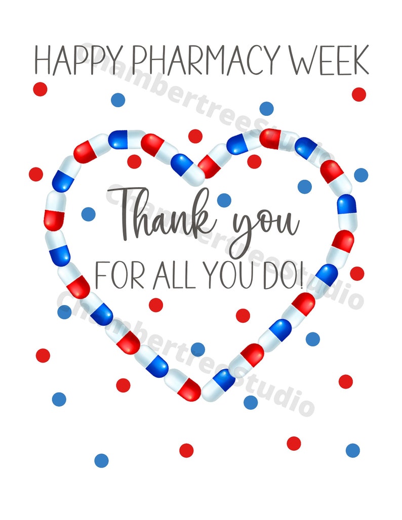 Pharmacy Week Sign, Printable Appreciation Sign for Pharmacists ...