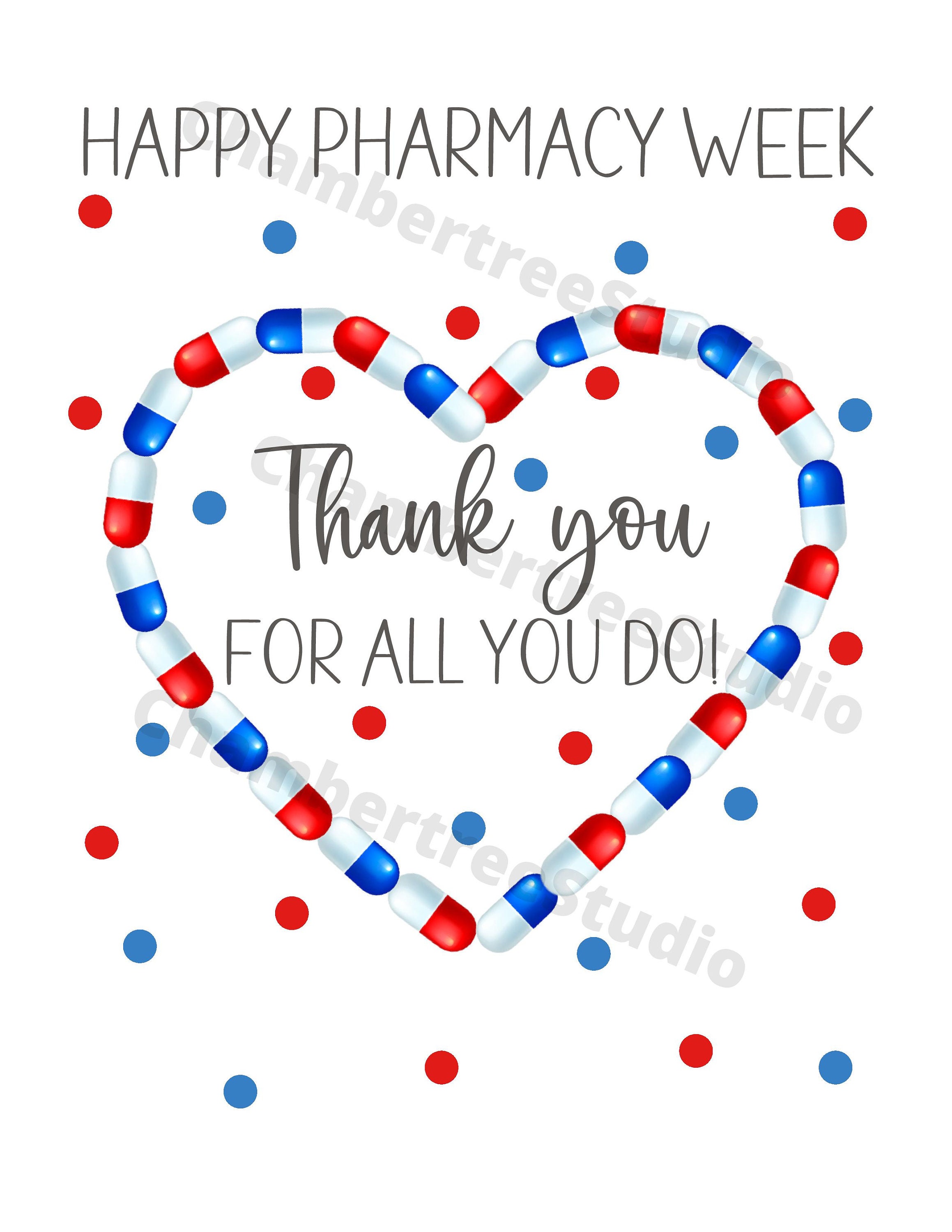 Pharmacy Week Sign, Printable Appreciation Sign for Pharmacists ...