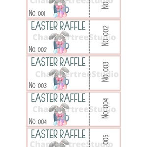 Easter Egg Hunt Raffle Tickets, Easter Coupons, Charity Event, School ...