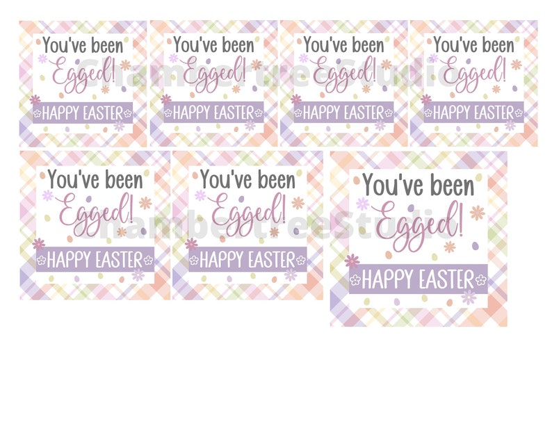 You've Been Egged Easter Egg Game Easter Egg Hunt - Etsy