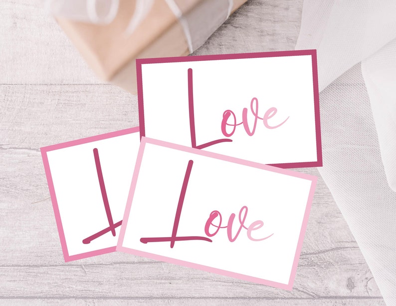 Valentine's Day Love Notes, Printable Christian Love Cards, 2 X 3 Cards ...