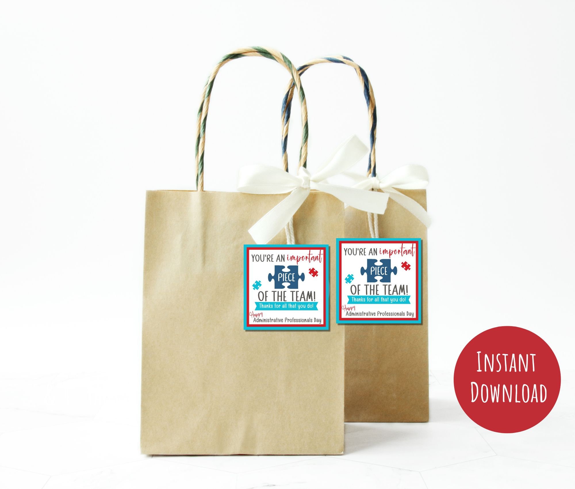 Administrative Professionals Day Gift Tag, Employee Appreciation ...