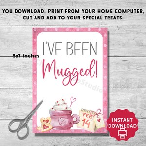 Valentine's Day You've Been Mugged, Office Coworker Game, Valentines ...