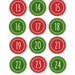 Advent Calendar Numbers, 2" Size, DIY Advent Calendar Kit, Printable ...