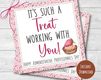 Administrative Professionals Day Gift Tag, Employee Appreciation ...
