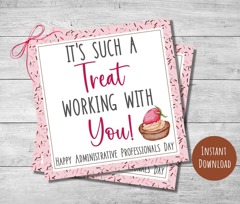 Administrative Professionals Day Gift Tag Employee - Etsy