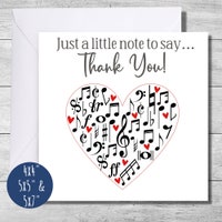 Music Teacher Appreciation Gift Card Holder, End of School Year, Coffee ...