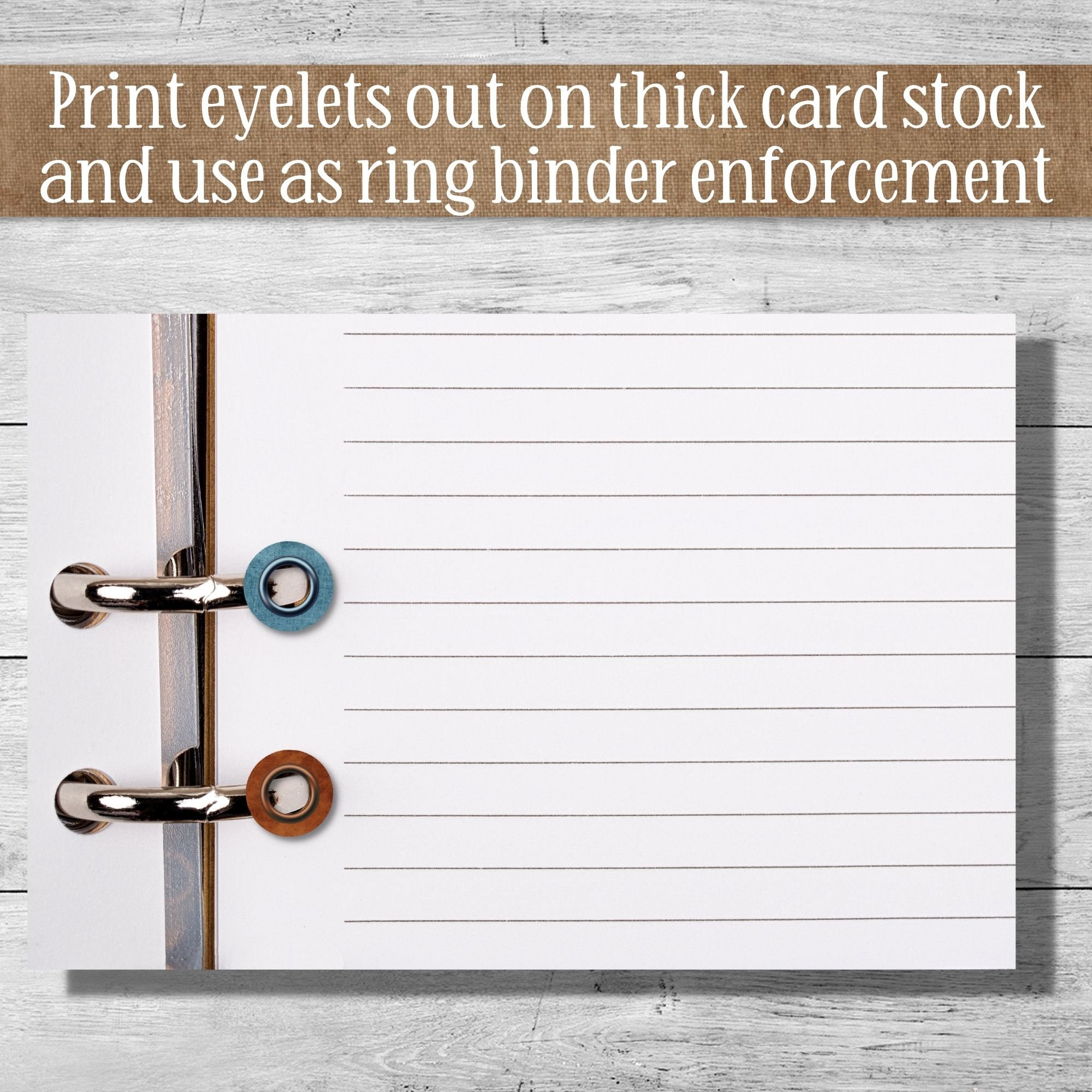 Junk Journal Digital Eyelets, Decorative Tag Hole Protector, Vintage ...