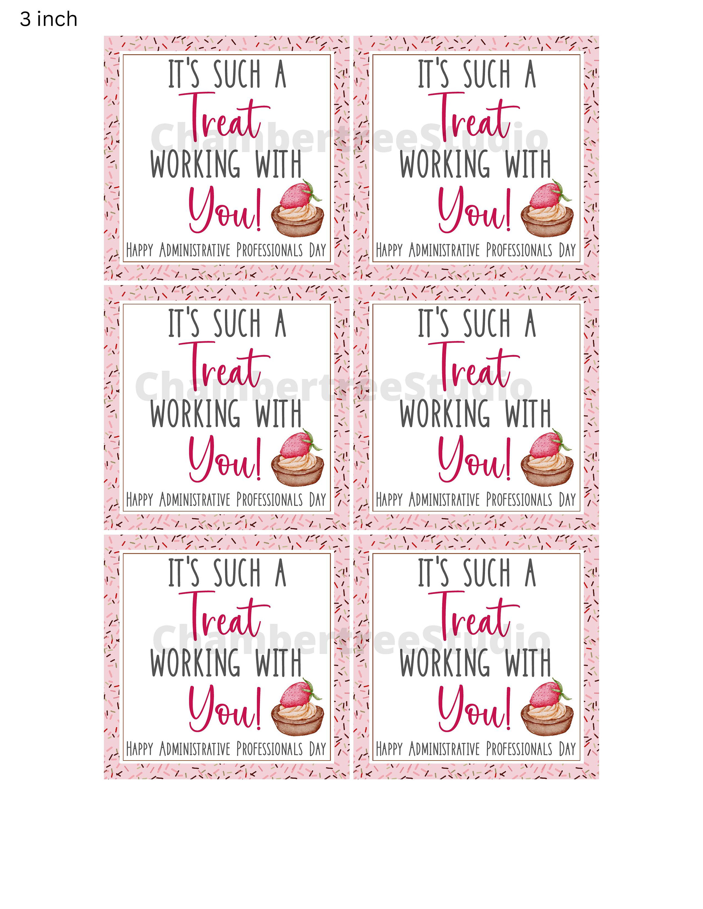 Administrative Professionals Day Gift Tag, Employee Appreciation Gift ...