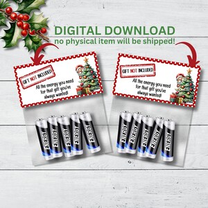 Gift Not Included Gift Tag, White Elephant Gift Tag, Fun Christmas Gag ...