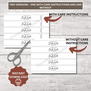 Dishcloth Wrapper Label, Crochet or Knitted Dishcloths, Printable ...