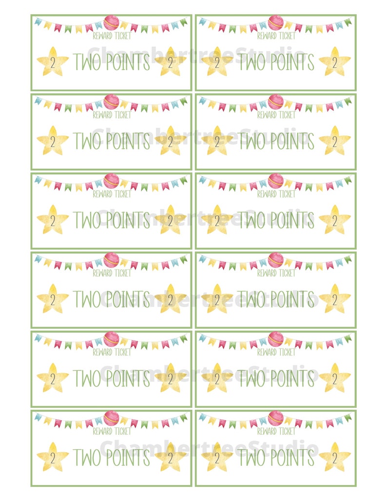 Kids Reward Coupons, Positive Behavior Points, Kids Reward System ...