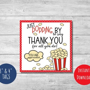 Teacher Appreciation Week Gift Tag, Printable School Teacher and Staff ...