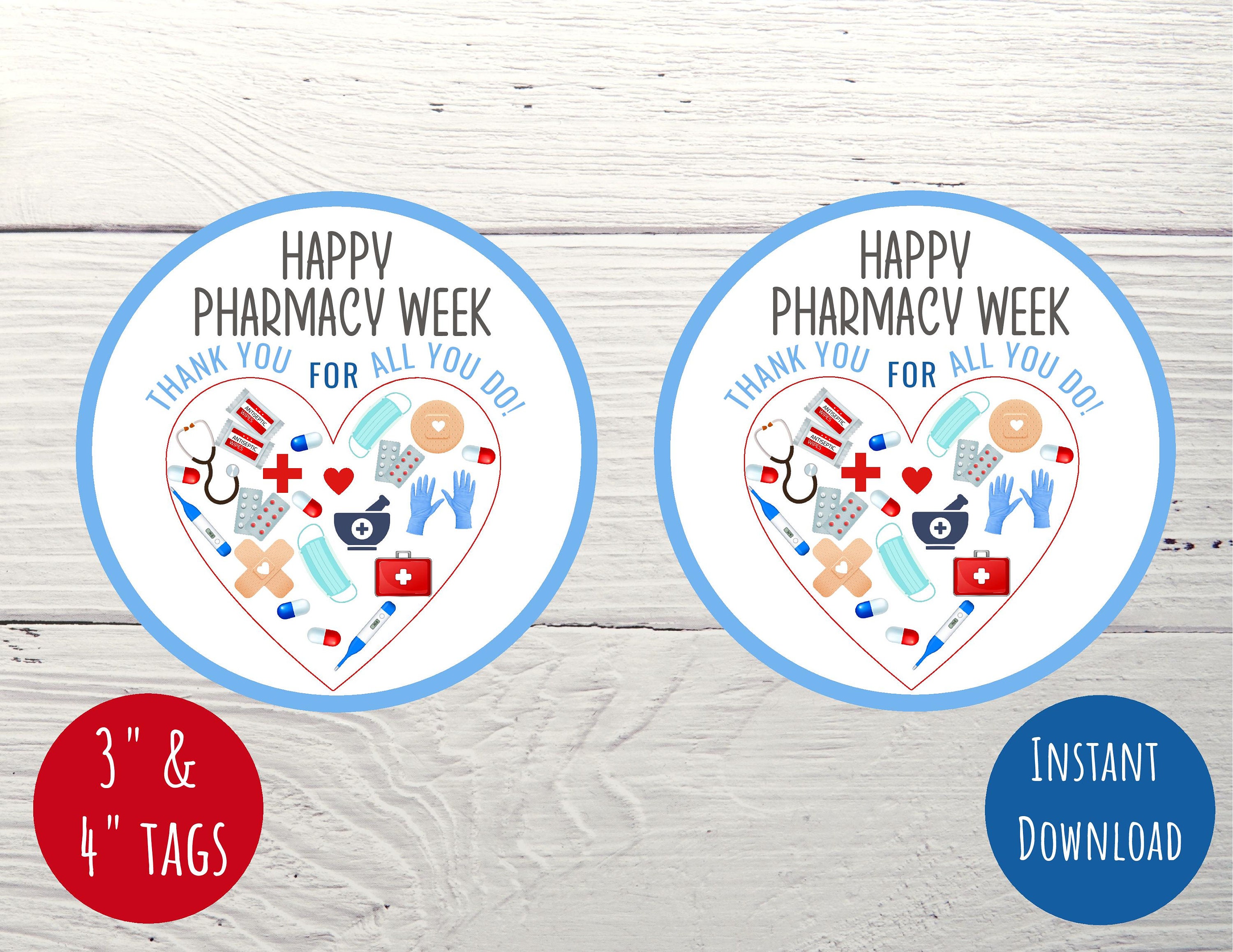 Pharmacy Week Appreciation Gift Tag Pharmacists Gift for - Etsy