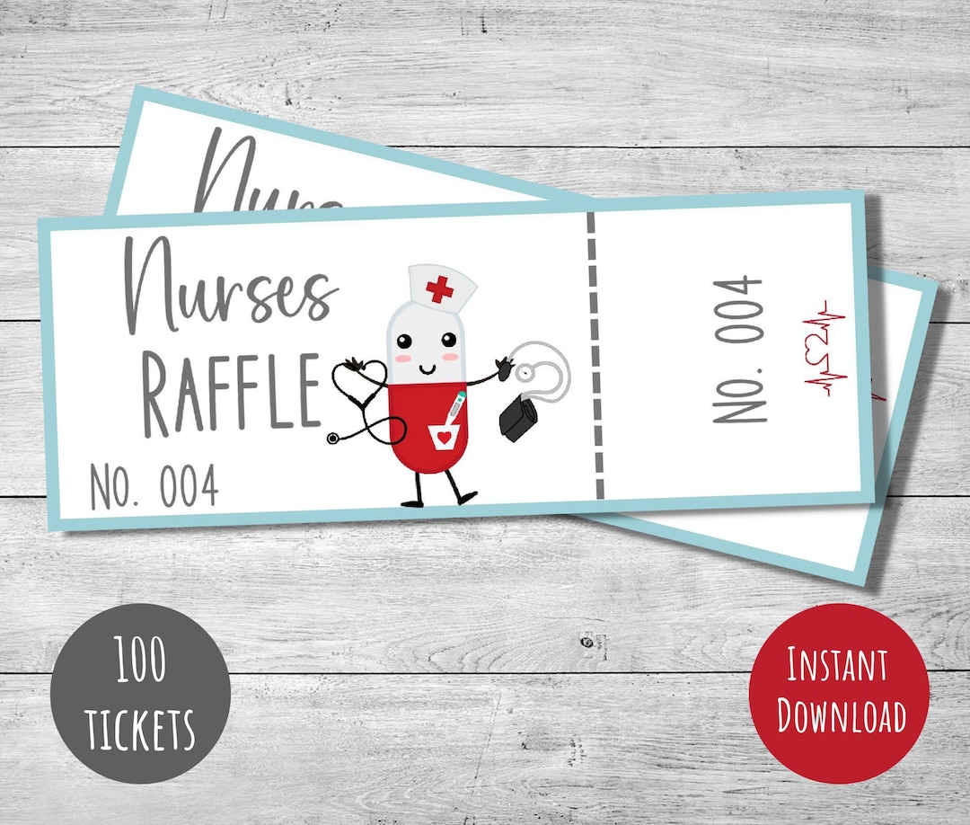 Nurse Week Raffle Tickets, Happy Nurses Week, Enter to Win, Fundraising ...