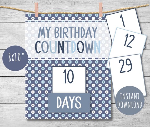 30 Days Left Calendar