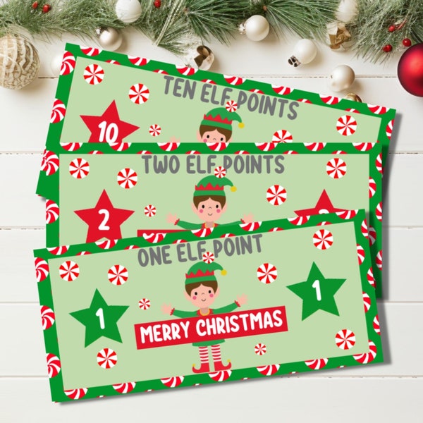 Elf Reward Chart Download - Etsy