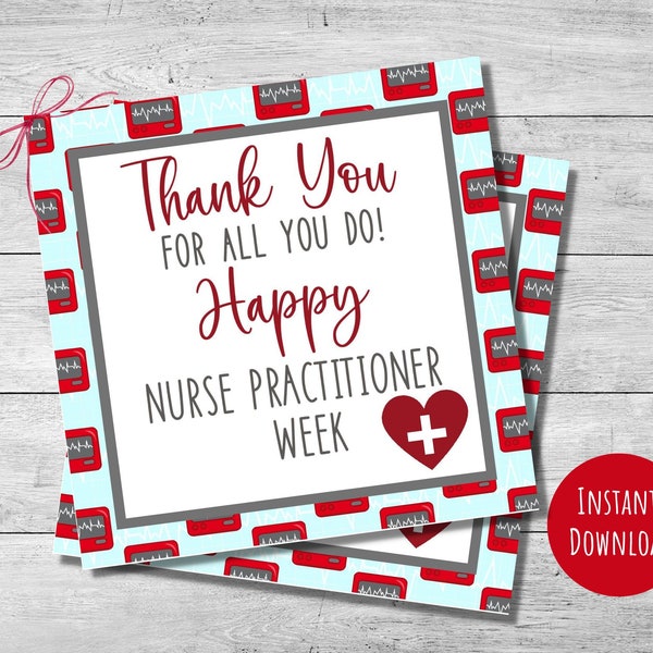 Nurse Practioner Thank You Cards - Etsy