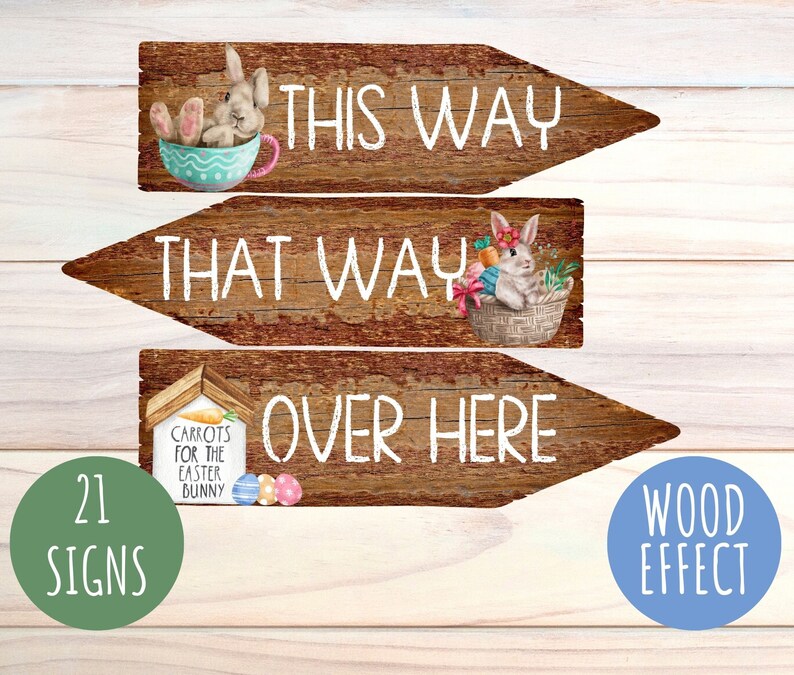 Easter Egg Hunt Signs, Easter Activity for Kids, Scavenger Hunt, Easter ...