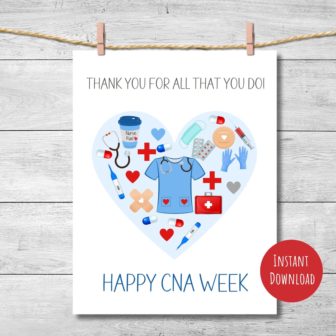 Happy CNA Week Sign, Certified Nursing Assistant Week, 8x10" Sign, CNA ...
