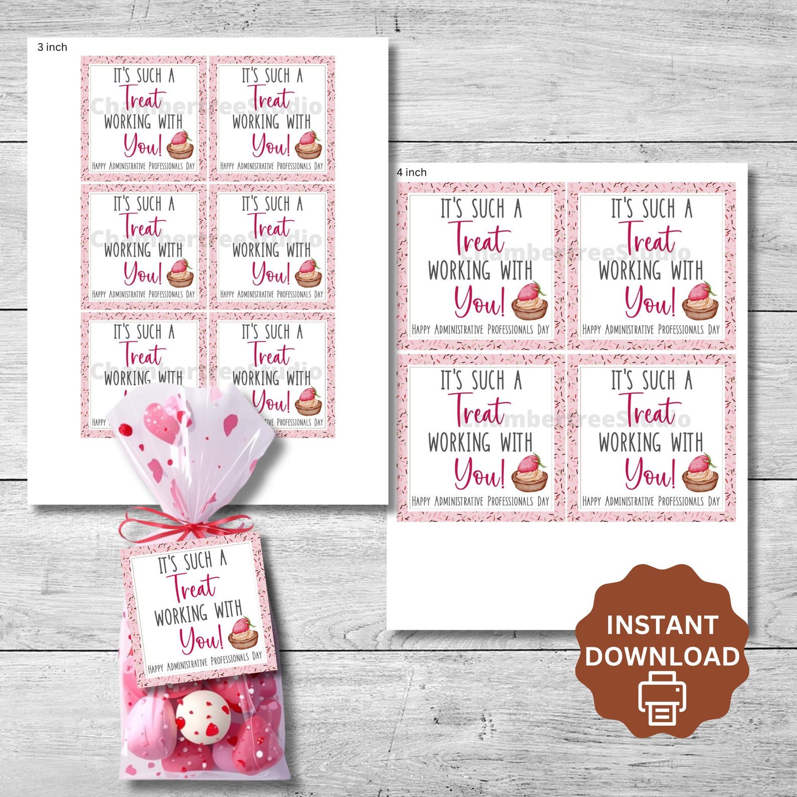 Administrative Professionals Day Gift Tag, Employee Appreciation Gift ...