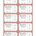 Autumn Fall Raffle Tickets 2.1 X 3.4 Printable - Etsy