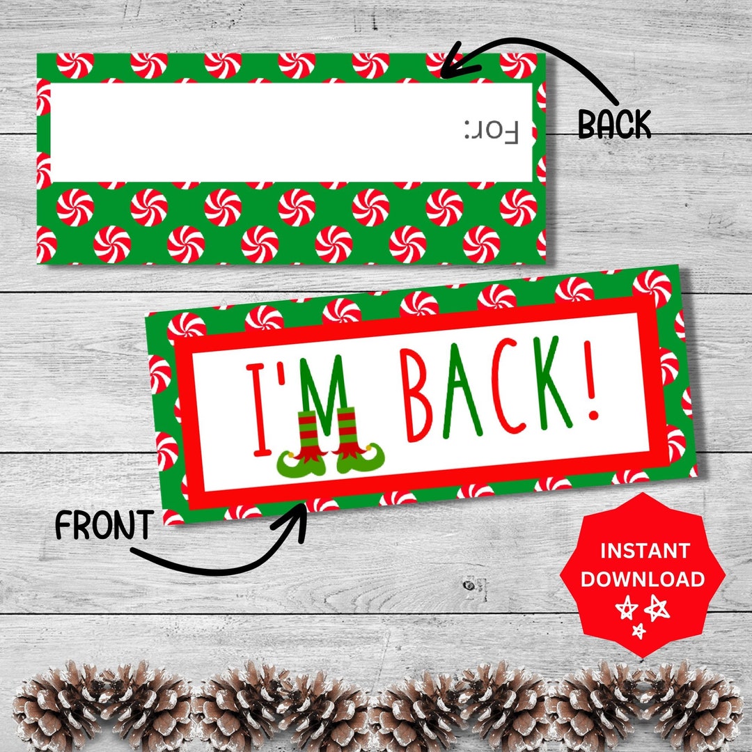 Elf Bag Toppers, 3, 4 & 5 Sizes, Candy Treat Bag, Holiday Party Favors ...