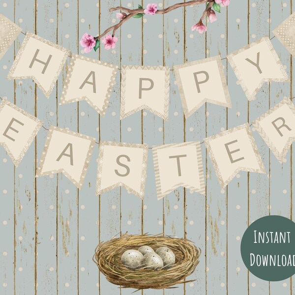 Easter Banner - Etsy