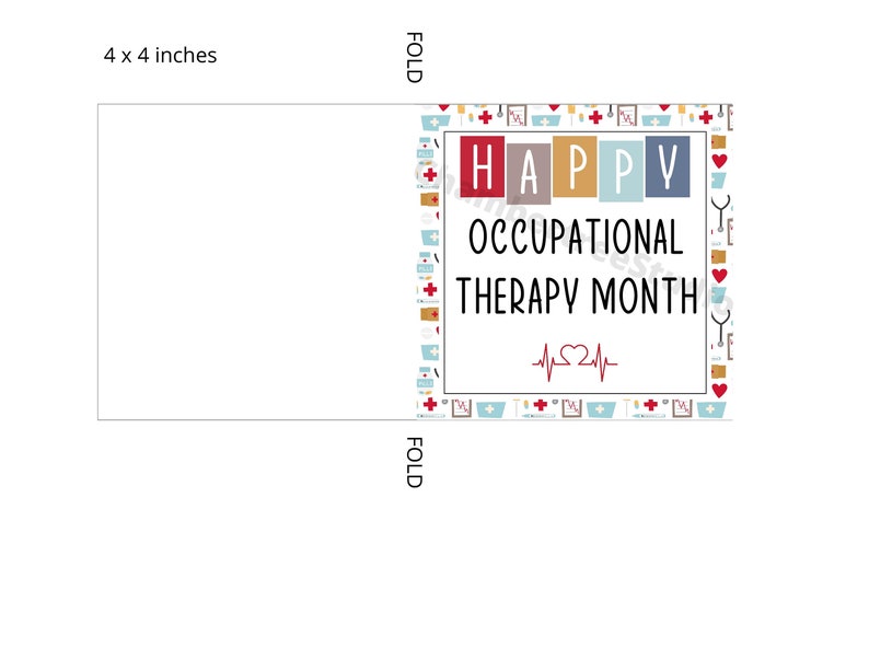 Occupational Therapy Month Card, Printable Thank You for Occupational ...