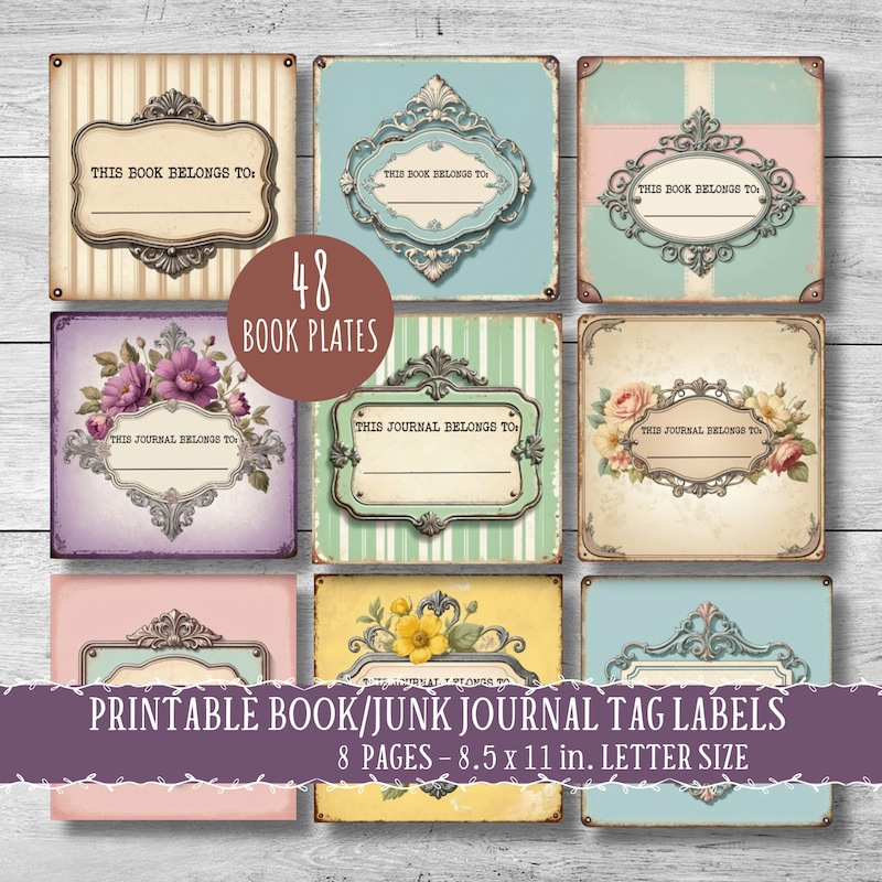 Book Name Plate - Etsy