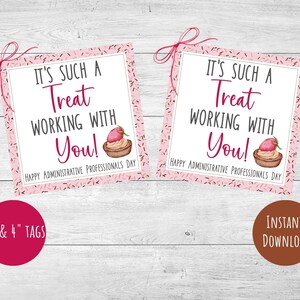 Administrative Professionals Day Gift Tag, Employee Appreciation Gift ...