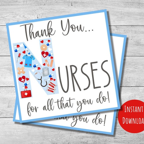 Nurse Appreciation Popcorn Printable - Etsy