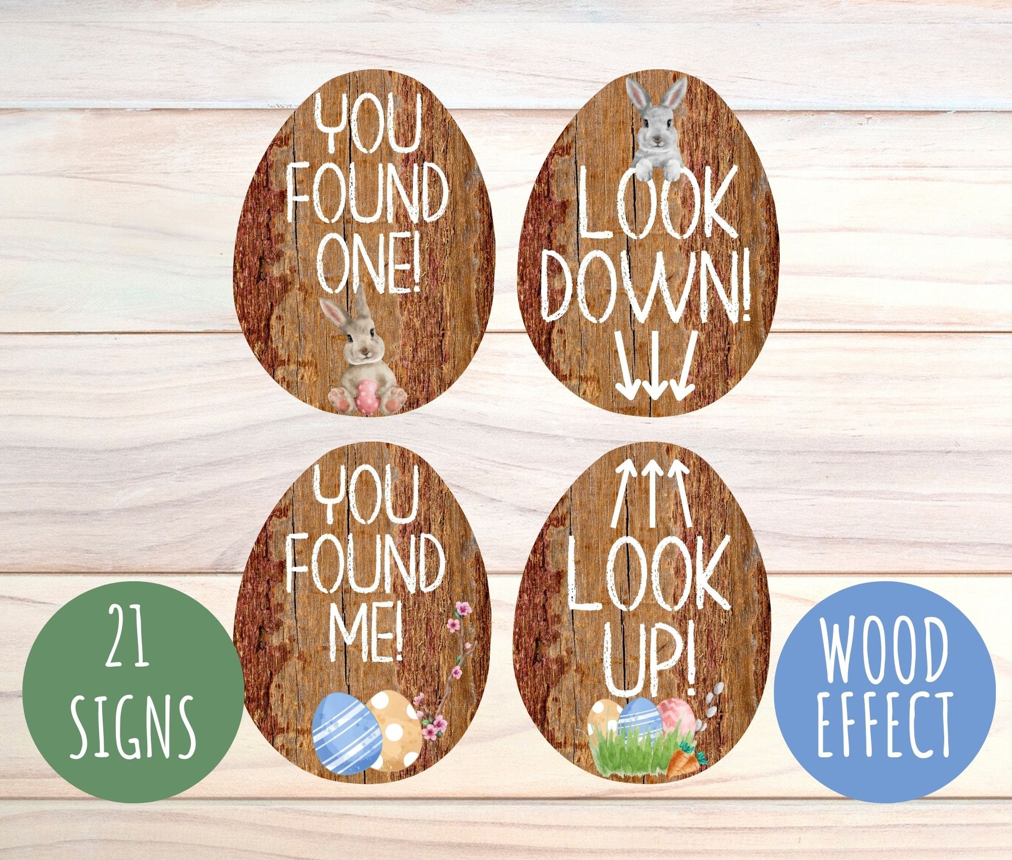 Easter Egg Hunt Signs, Easter Activity for Kids, Scavenger Hunt, Easter ...