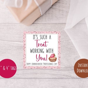 Administrative Professionals Day Gift Tag, Employee Appreciation Gift ...