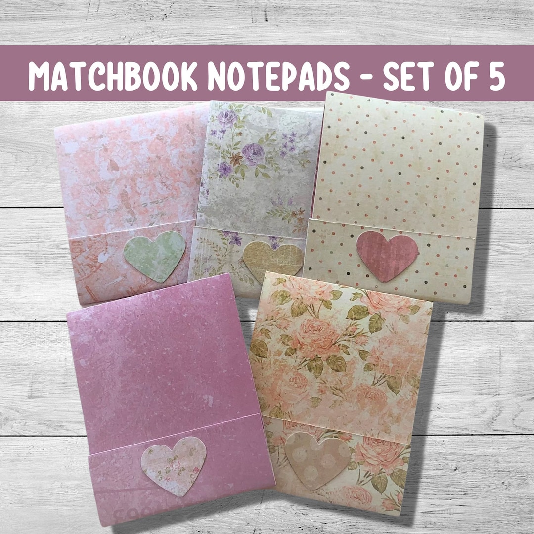 Matchbook Notepads, Notebook, Mini Notepad, Purse Notebook, Pocket Notepad, Snail Mail, Junk ...
