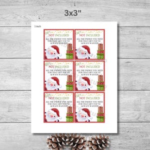 Gift Not Included Tag, White Elephant Gift Tag, Fun Christmas Gag Gift ...