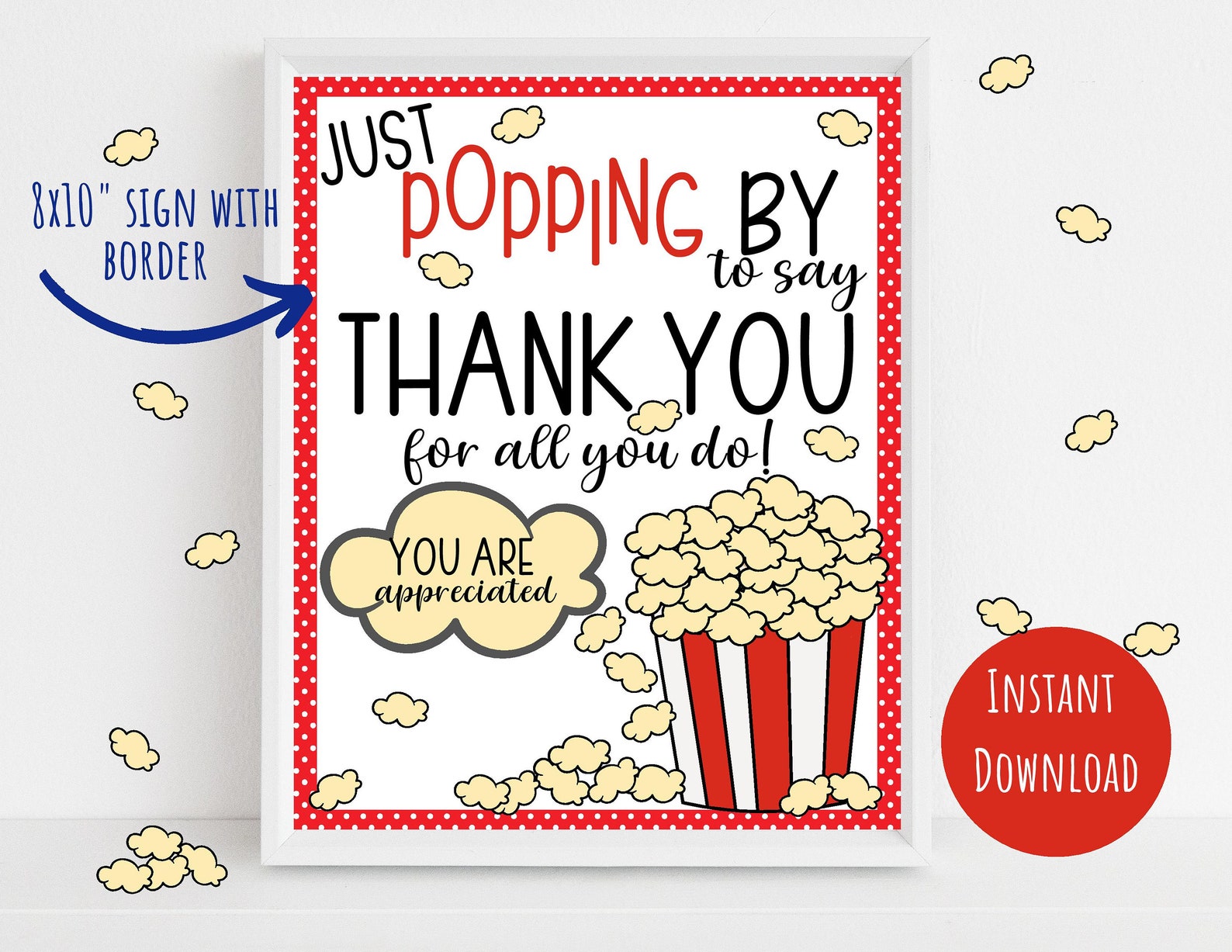 Teacher Appreciation Week Sign, Printable School Teacher and Staff ...