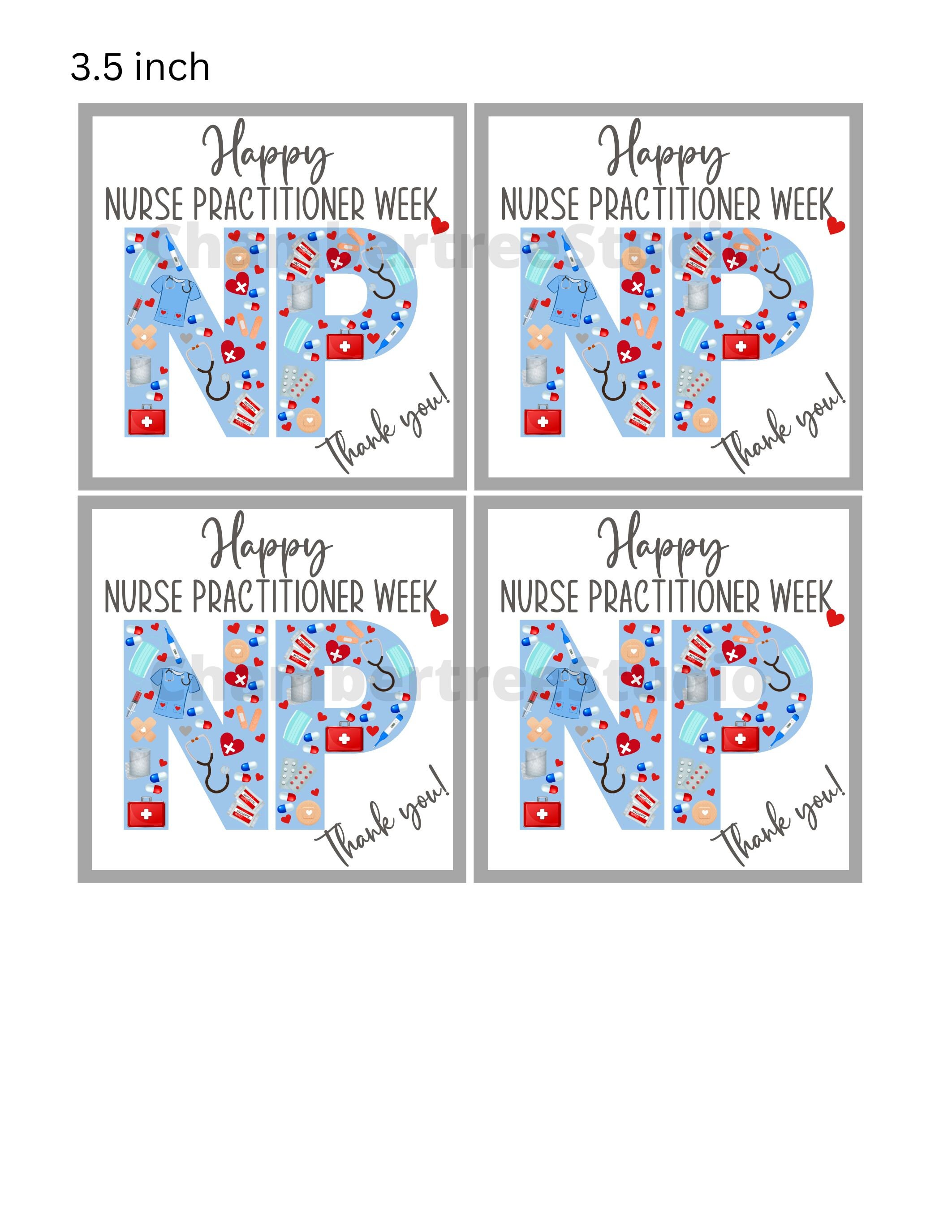 Nurse Practitioner Week Gift Tag, Appreciation Tags for Nurses, 3.5 ...
