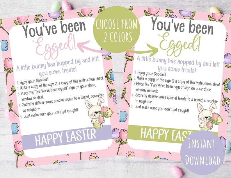 You've Been Egged, Easter Egg Game, Neighbor Game, Coworker I've Been ...