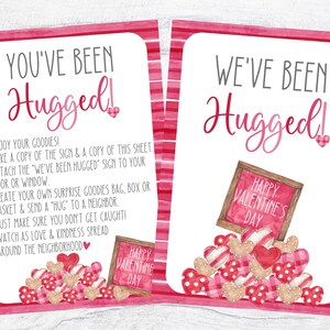 You've Been Hugged, Neighbor Game, Valentine's Day Printable ...