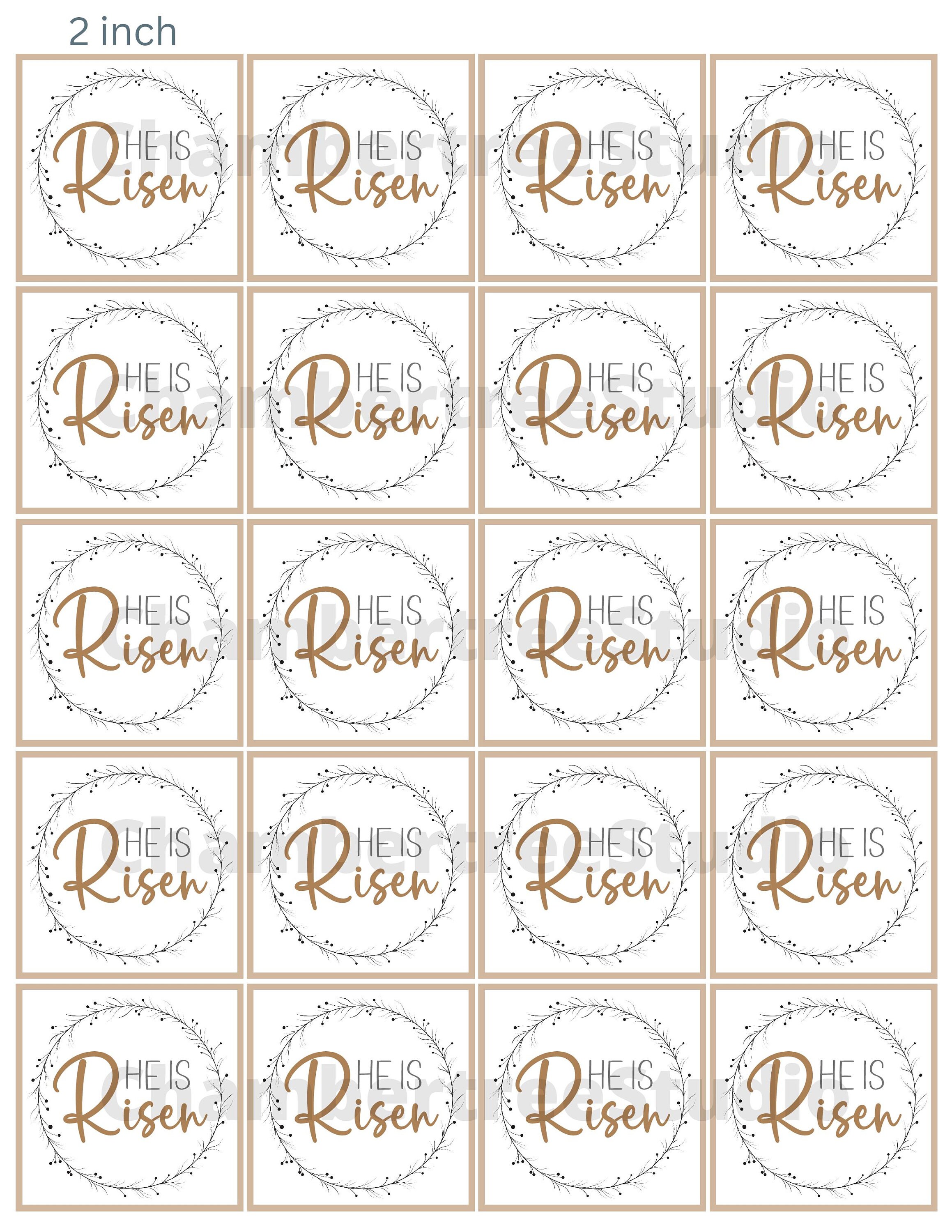 He is Risen Gift Tag, Printable Easter Gift Tags, Easter Basket Gift ...
