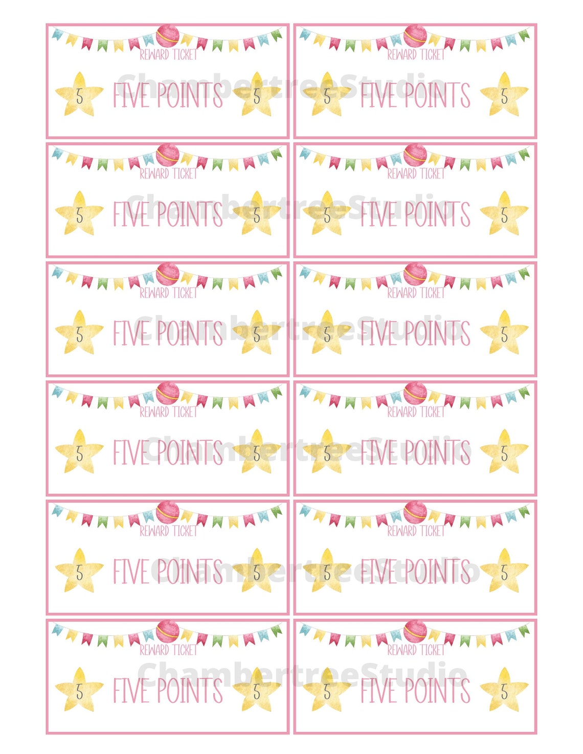 Kids Reward Coupons Positive Behavior Points Kids Reward - Etsy