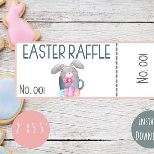 Easter Egg Hunt Raffle Tickets, Easter Coupons, Charity Event, School ...