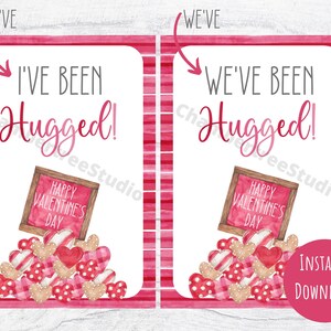 You've Been Hugged, Valentine's Day Game, Valentine's Day Printable ...
