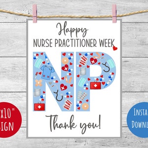 Nurse Practitioner Week Sign, Appreciation Sign for Nursing ...