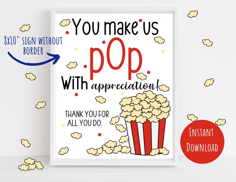 Teacher Appreciation Week Sign, Printable School Teacher and Staff ...