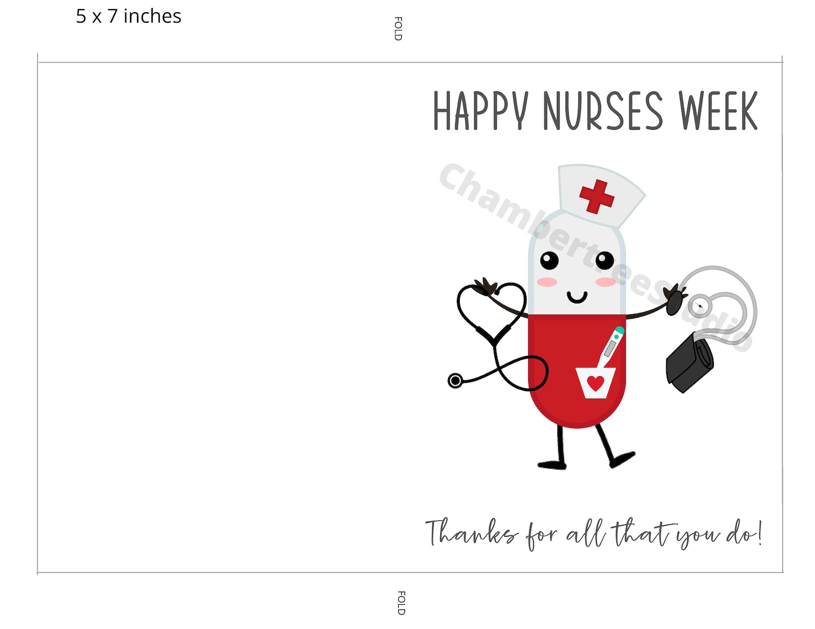 Funny Nurse Week Appreciation Card 3 Sizes Happy Nurses - Etsy