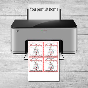 Medical Christmas Gift Tag, Happy Holidays for Nurses Doctors, Medical ...