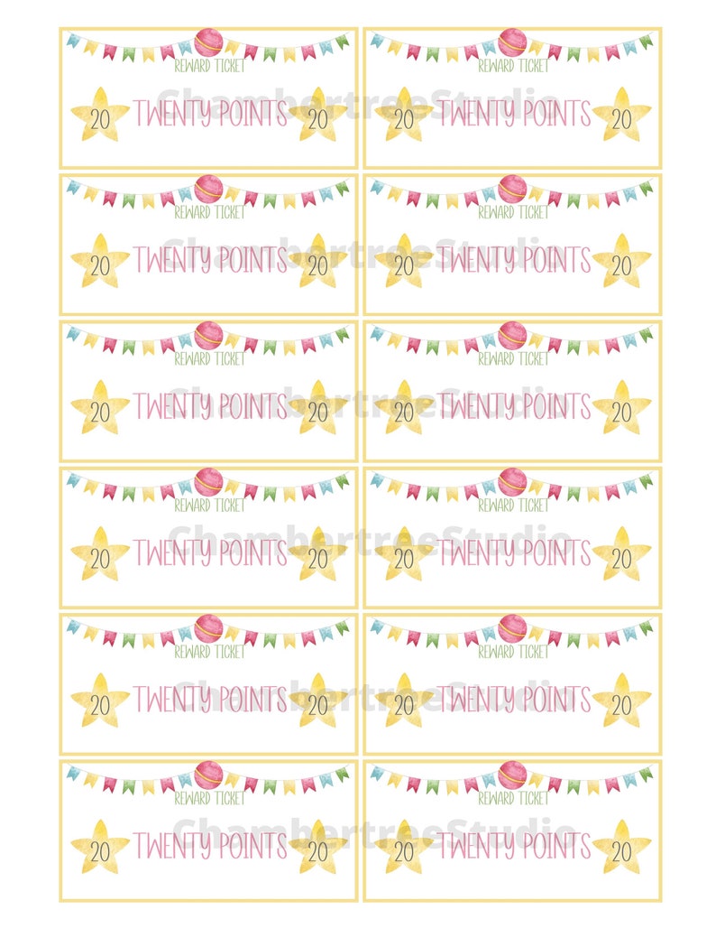 Kids Reward Coupons, Positive Behavior Points, Kids Reward System ...